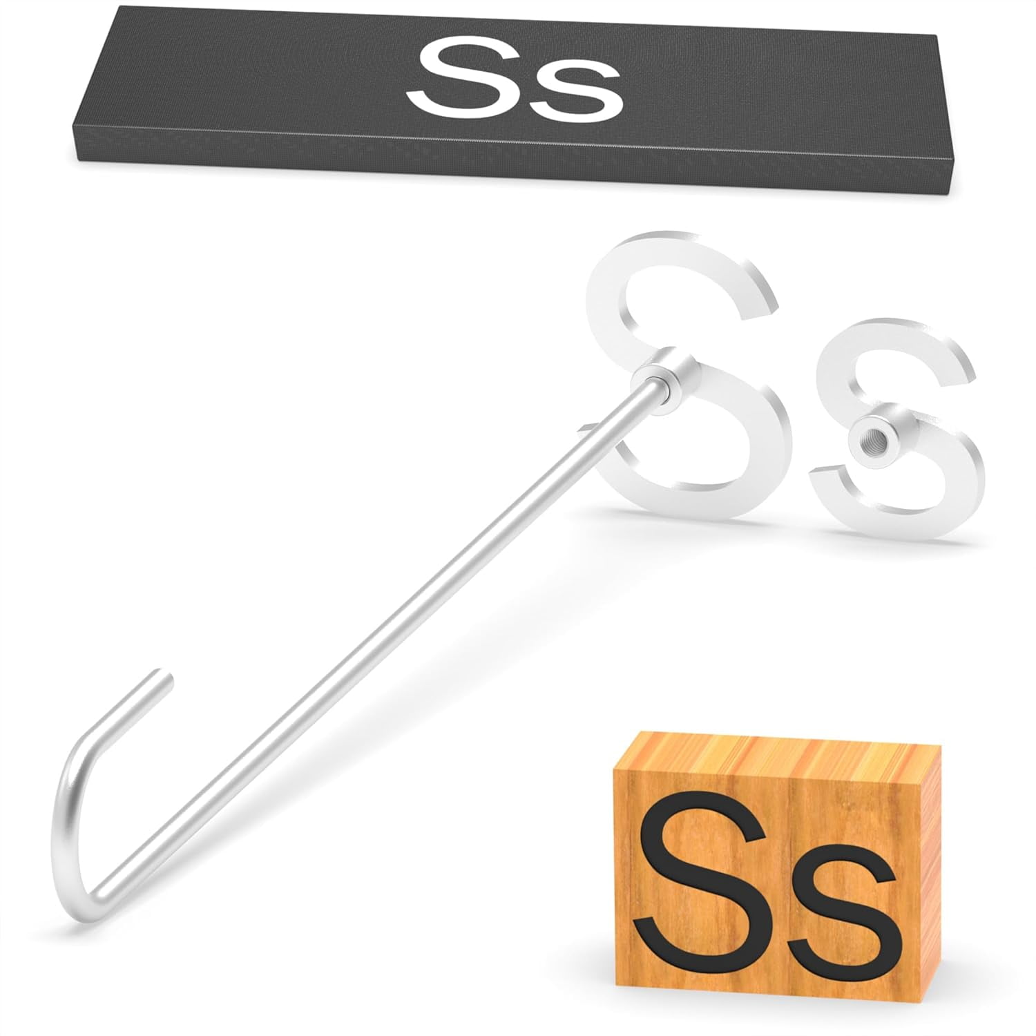 Shukong 1" Steak Branding Irons Personalized for Steak, Buns, Wood ...