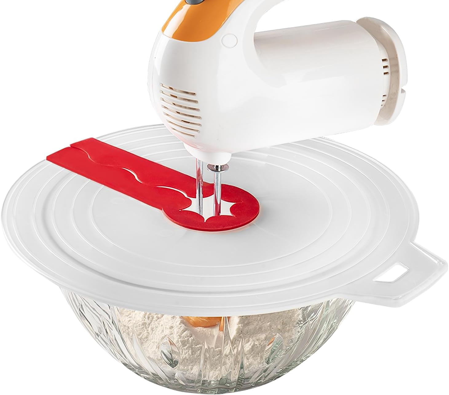 Shukong 12 Inches Silicone Hand Mixer Splatter Guard, Compatible with ...