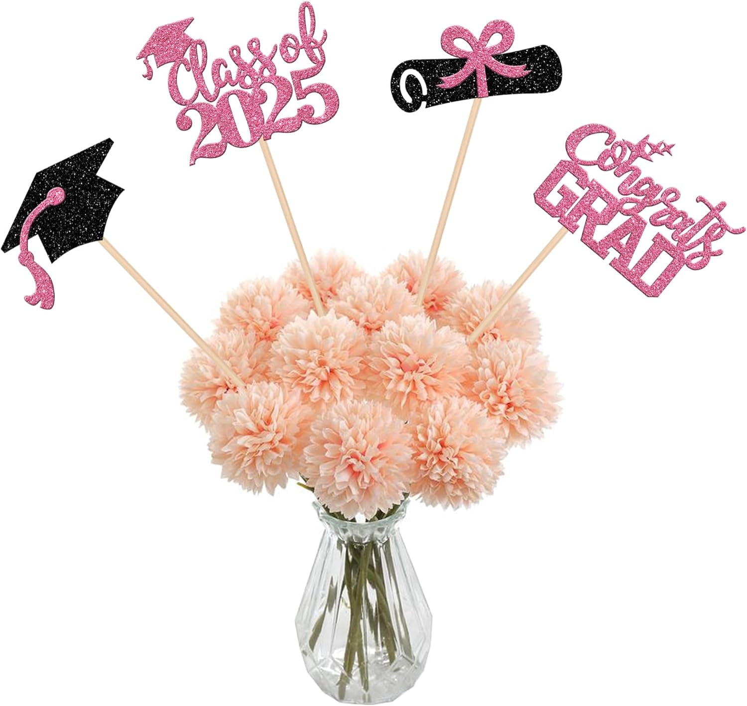 Shukong 12 PCS 2025 Graduation Centerpiece Sticks Assembled Class of ...