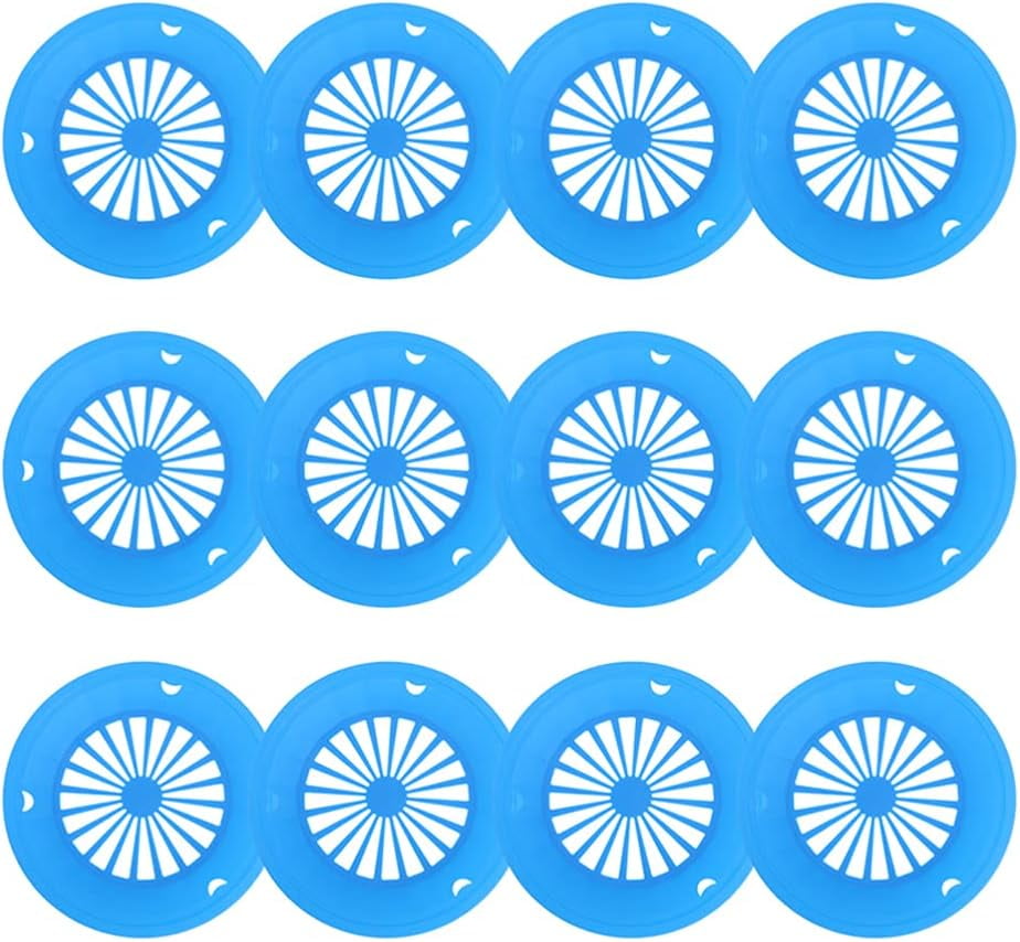 Shukong 12 Pack Plastic Paper Plate Holders 10 Inch Reusable Round ...