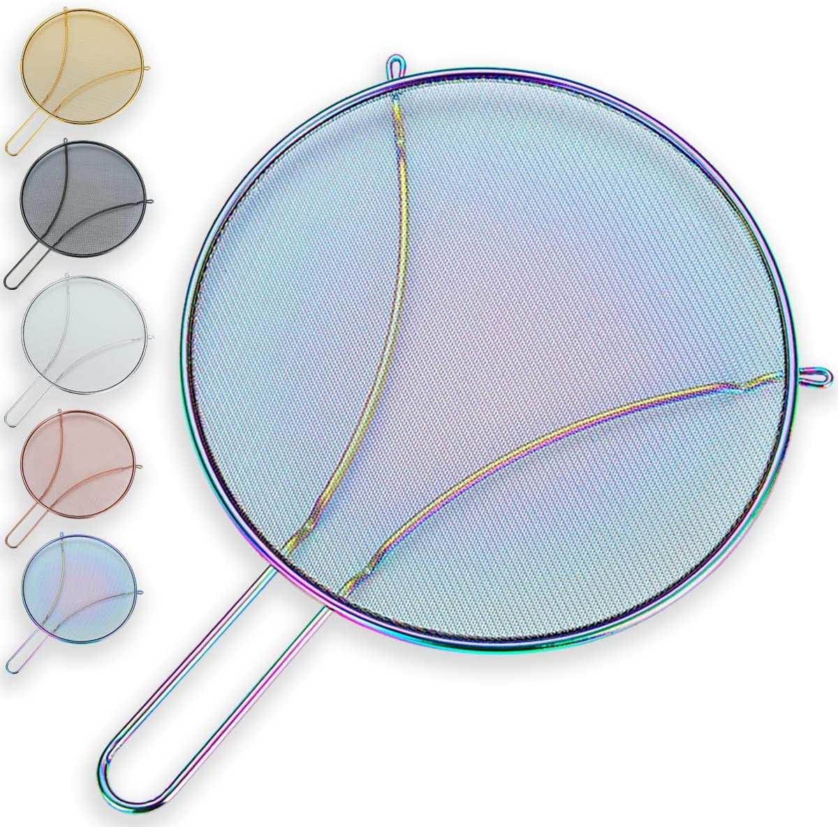 Shukong 12" Rainbow Splatter Screen for Coo, Stainless Steel ne Mesh ...