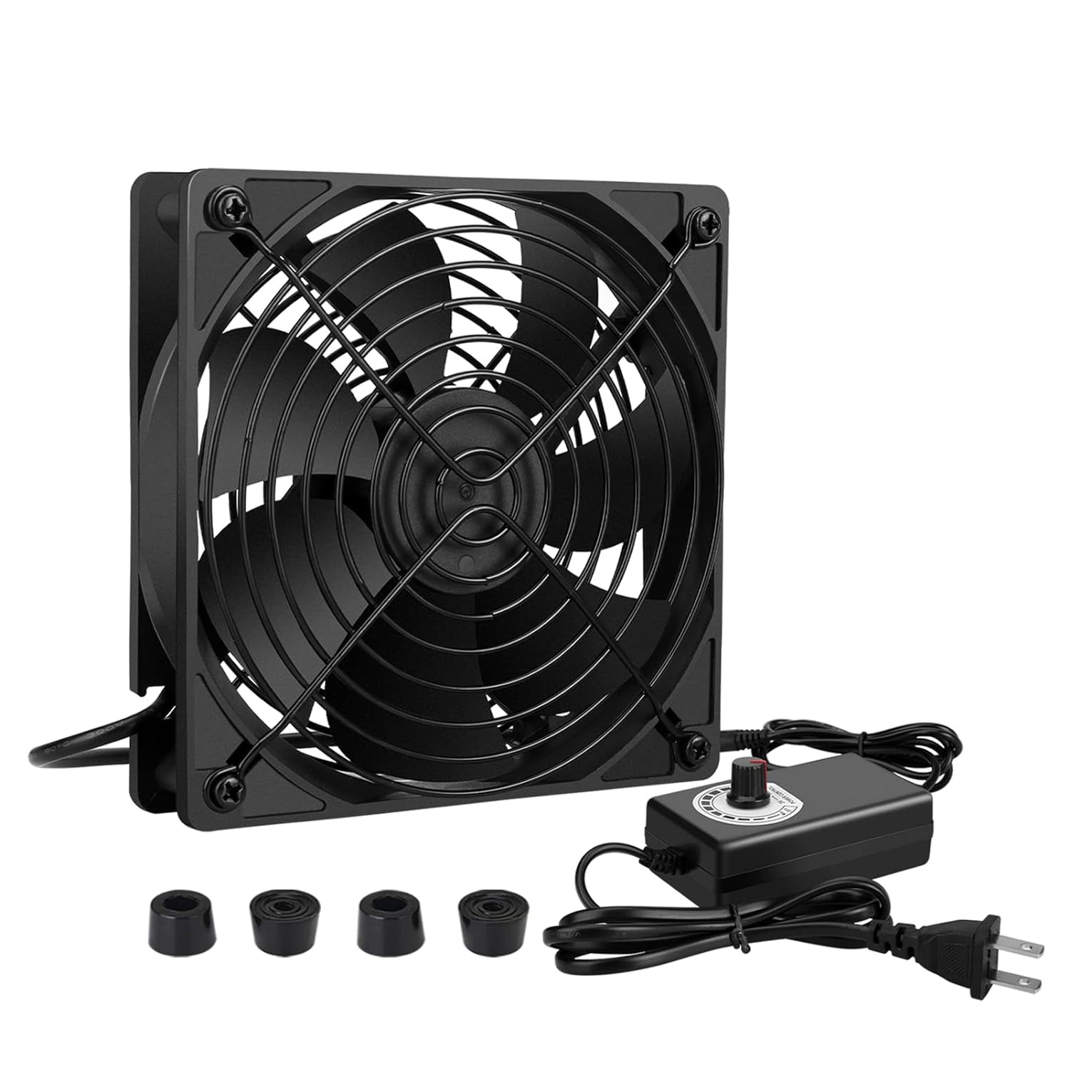 Shukong 120mm AC Powered Fan with Vriable Speed Controller, AC 110V to ...