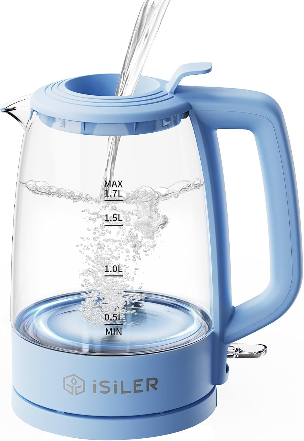 Shukong 1500W Electric Kettle, 1.7 L Electric Tea Kettle, Cordless ...