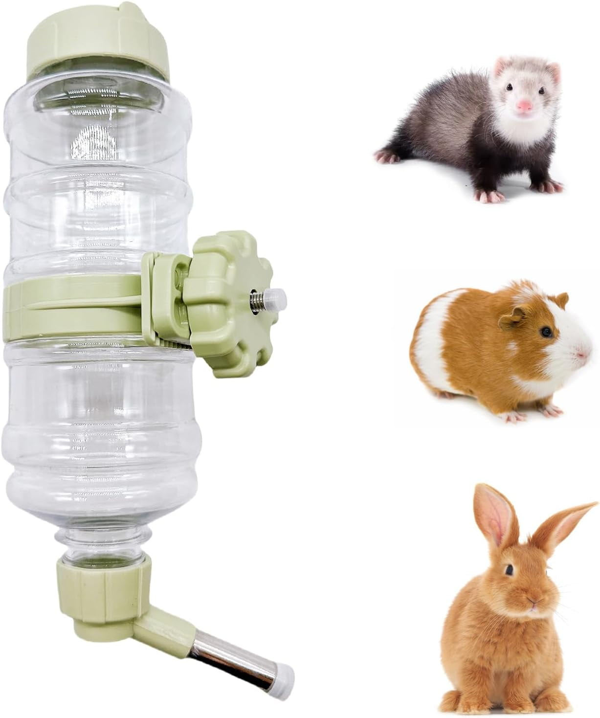 Shukong 16.7oz Guinea Pig No Drip Water Bottle,Rabbit Hanging Leakof ...