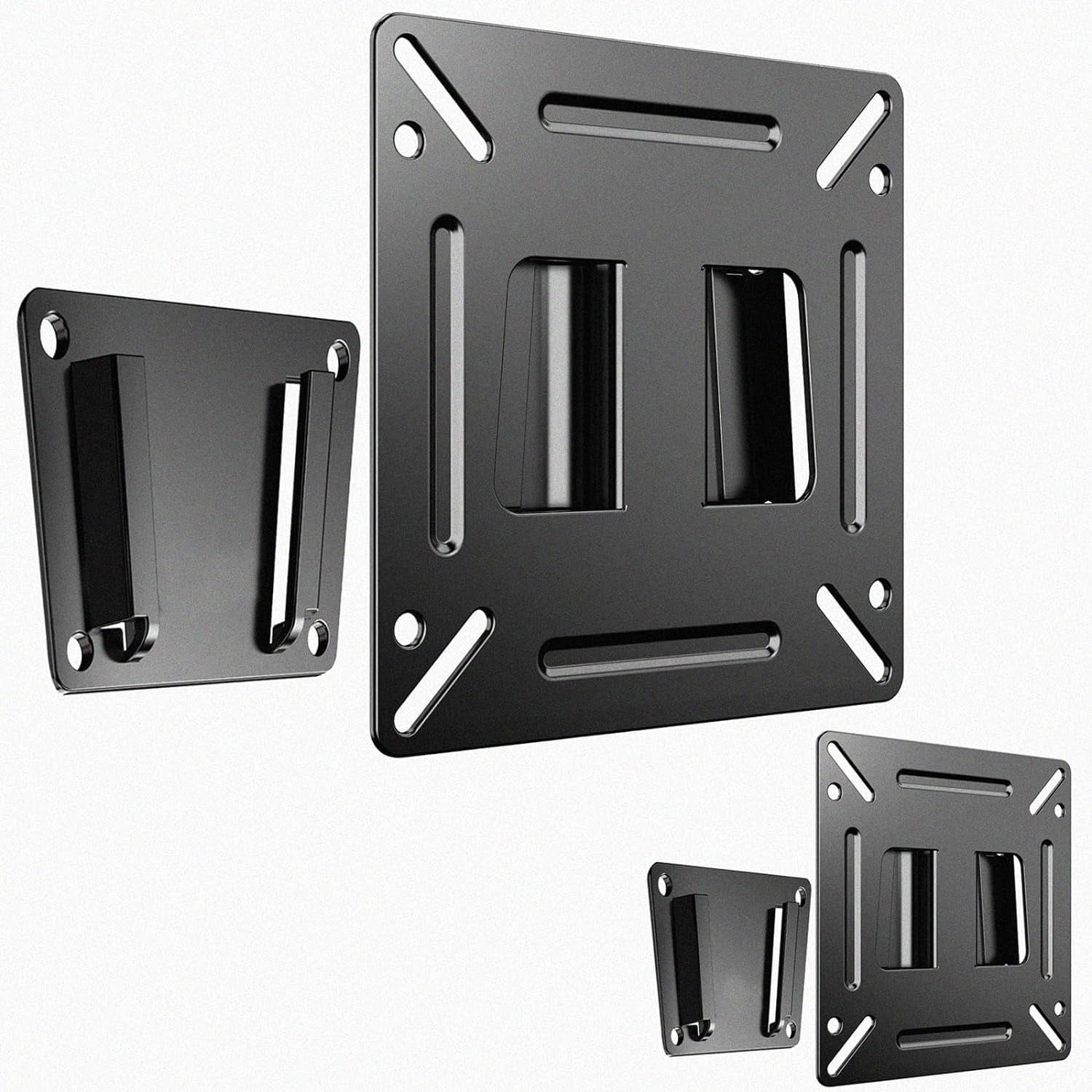 Shukong 2 Pack Monitor Wall Mount for 14”-27” TVs LED LCD Flat Screen ...