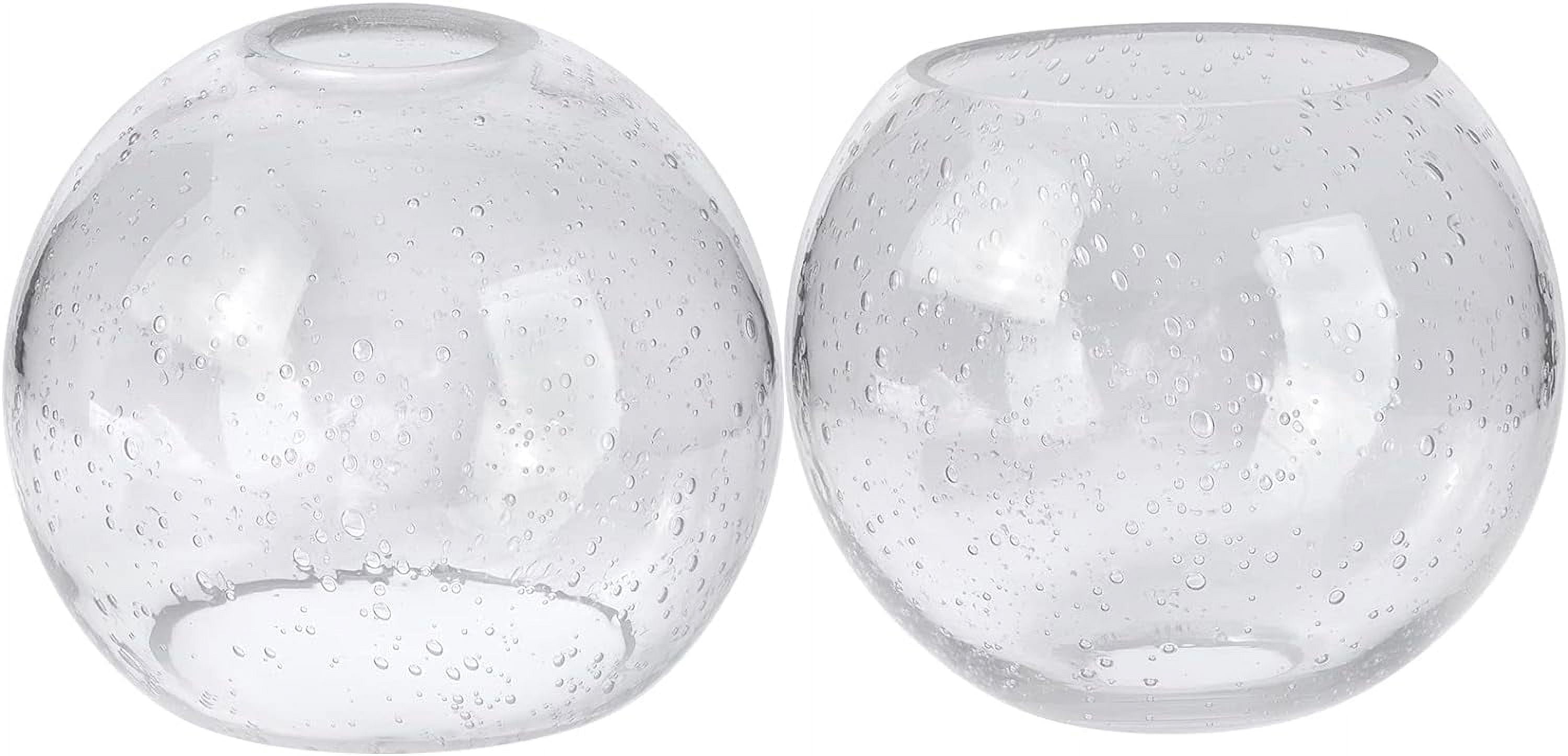 Shukong 2 Pack White Linen Glass Globe Shade Replacement Globe & Cover ...