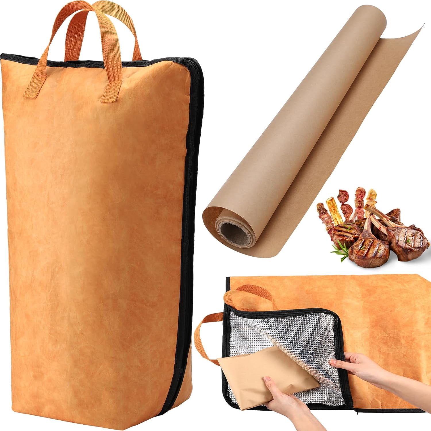 Shukong 2 Pcs BBQ Blanket and Butcher Paper, 21 Inch Large BBQ Blanket ...