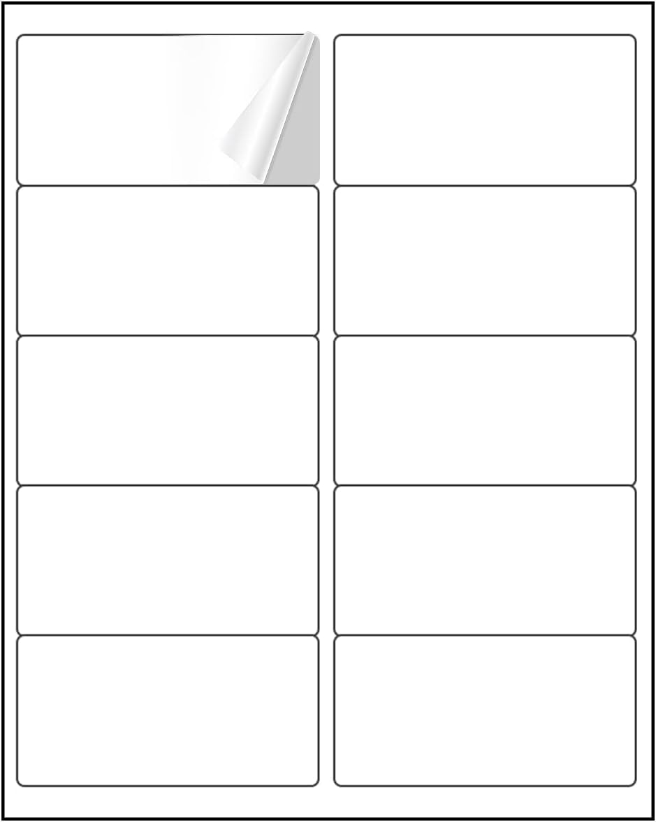 Shukong 2\u201d x 4\u201d Shipping Labels 5000 Address Labels Printable ...