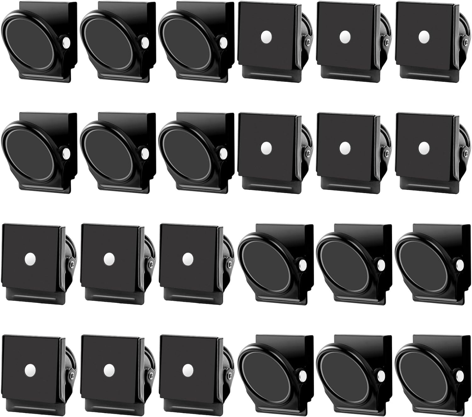 Shukong 24 Pack Magnetic Clips, Refrigerator Magnets Clips, Metal Clips ...