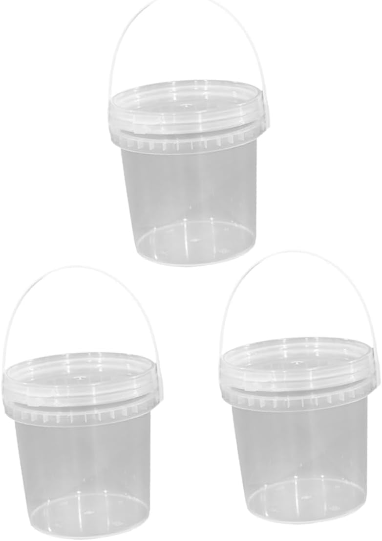 Shukong 3pcs ice cream bucket plastic deli containers ice cream ...