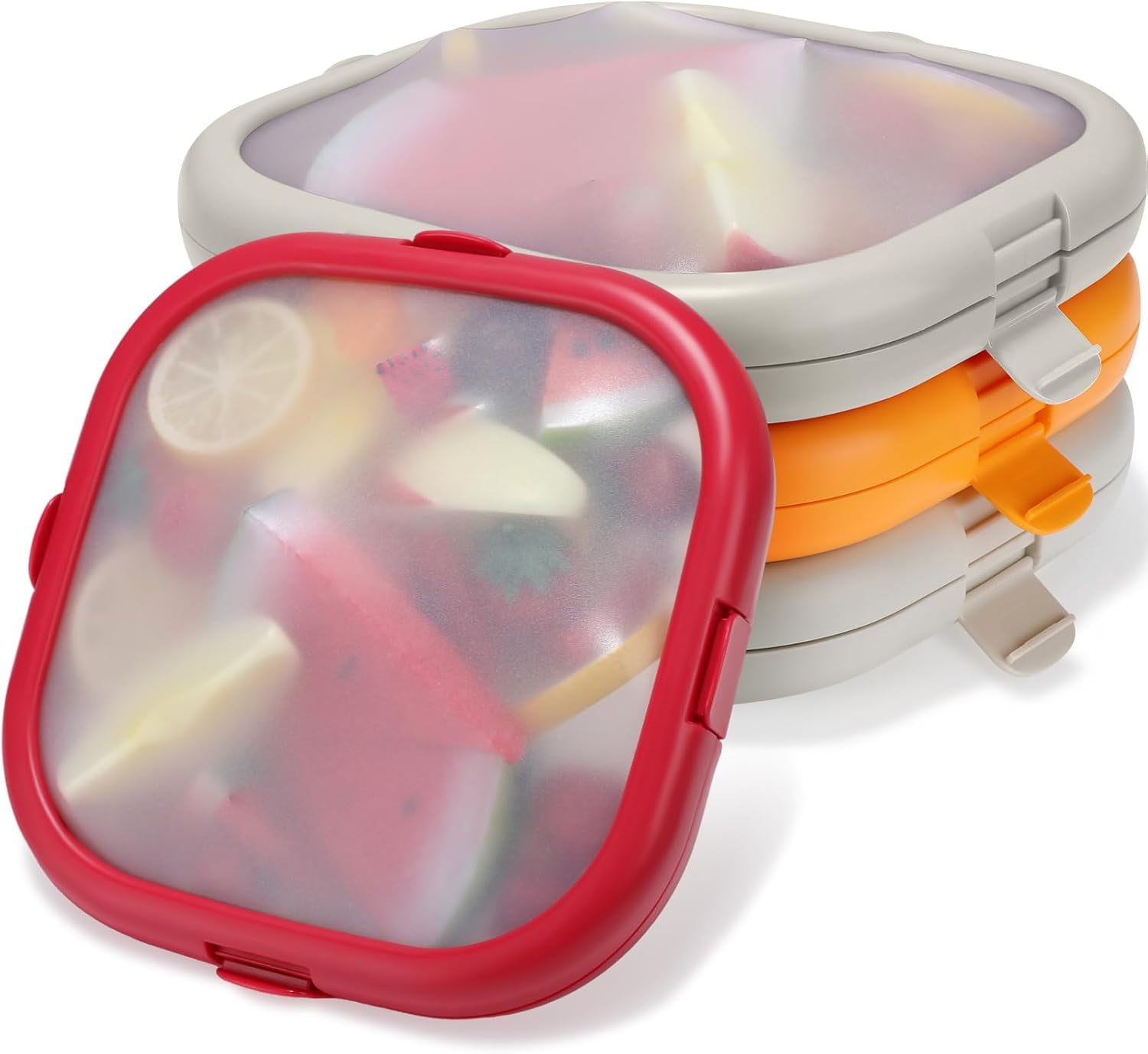 Shukong 4 Pcs Silicone Fruit Storage Box Anti-oxidation Avocado Saver ...