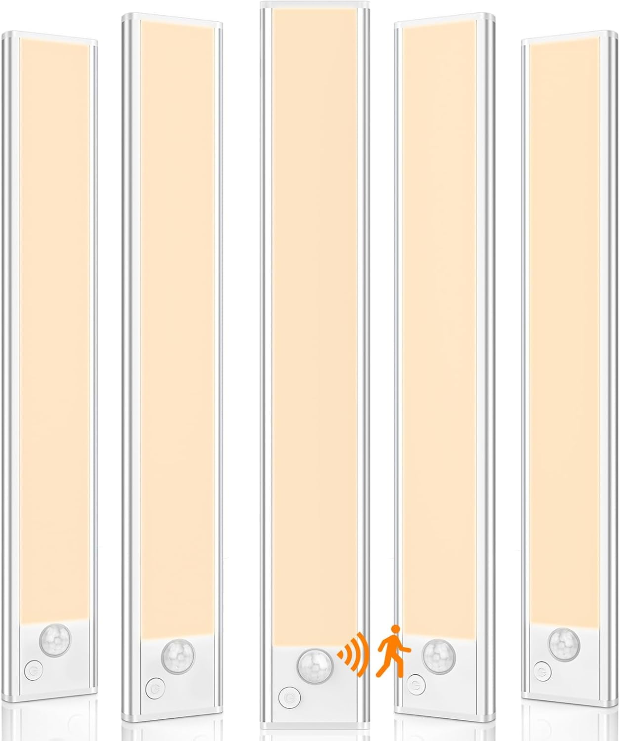 Shukong 5-Pack Under Cabinet Lighting, Upgraded 2500mAh Rechargeable ...