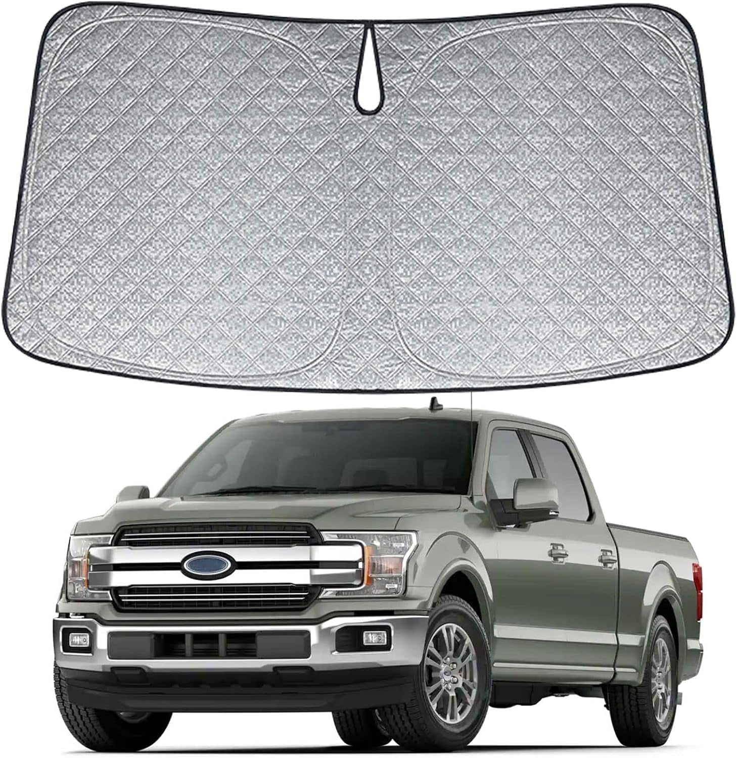 Shukong 6 Layers Truck Windshield Sun Shade Compatible with Ford F250 ...