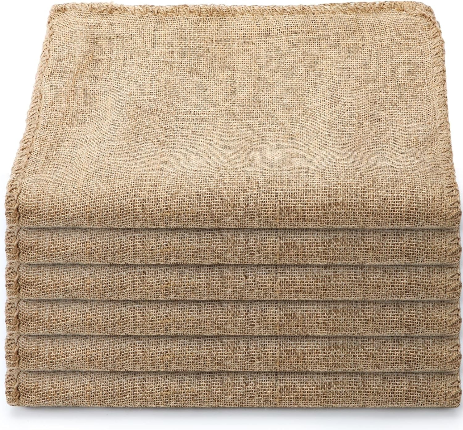 Shukong 6 Pack Potato Sacks Burlap Bags with Drawstring Natural Jute ...
