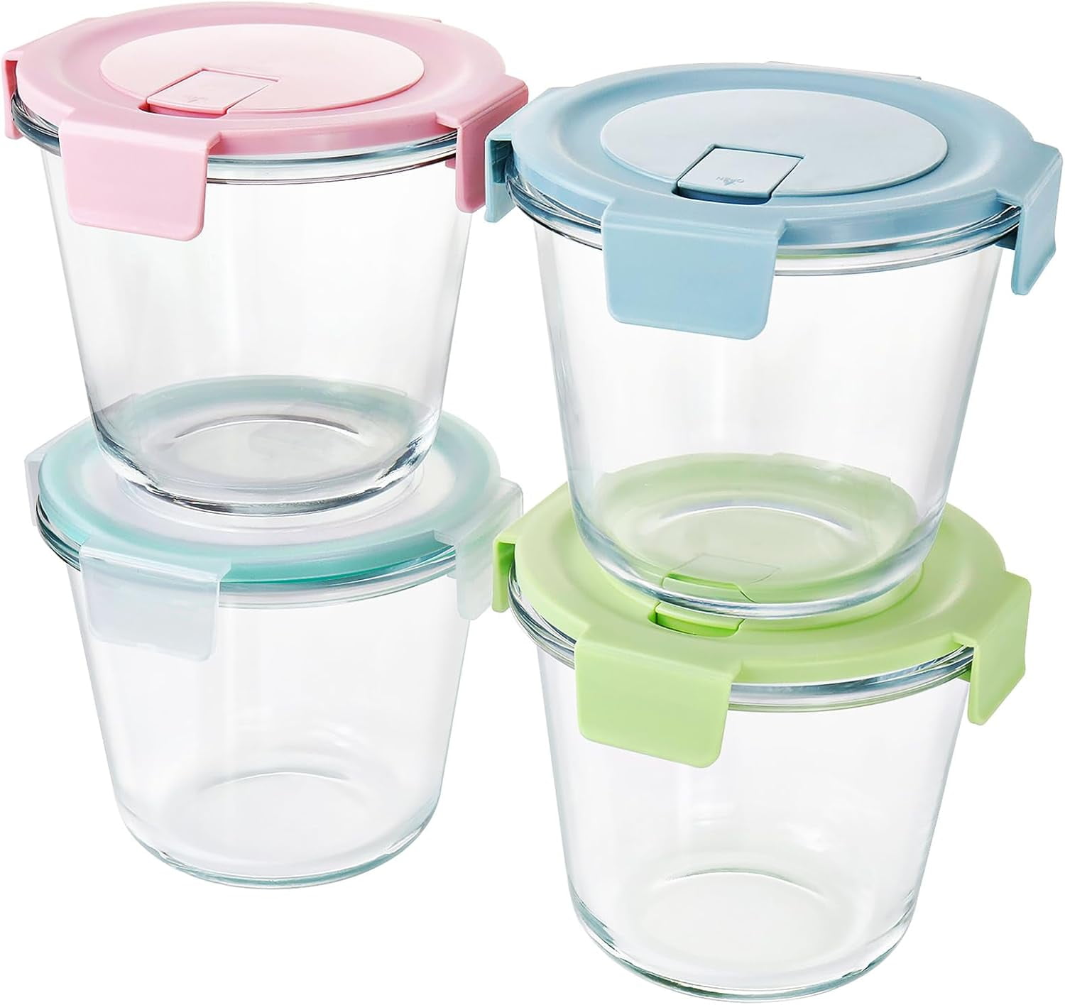 Shukong 8 PCS Glass Soup Containers with Lids - 3 Cup Meal Prep ...