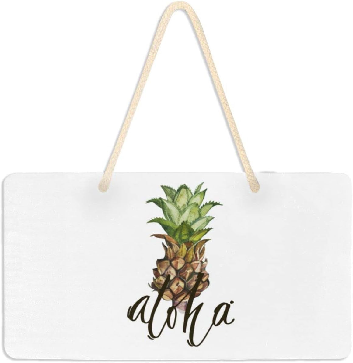 Shukong Aloha Pineapple Door Sign for Front Door, Plaque House Sign ...