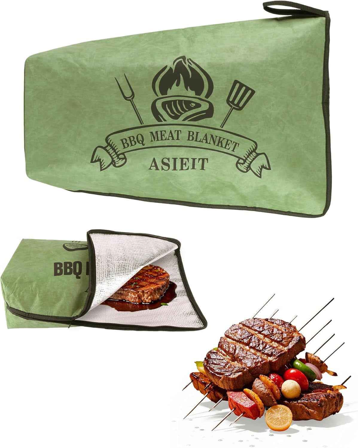 Shukong BBQ Blanket for Resting Meat, Reusable Smoker Grilling Meat ...