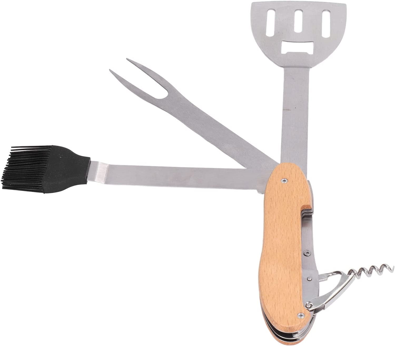 Shukong BBQ Tool Set 5 in 1 Grill Combo Set for Outdoor Grilling ...