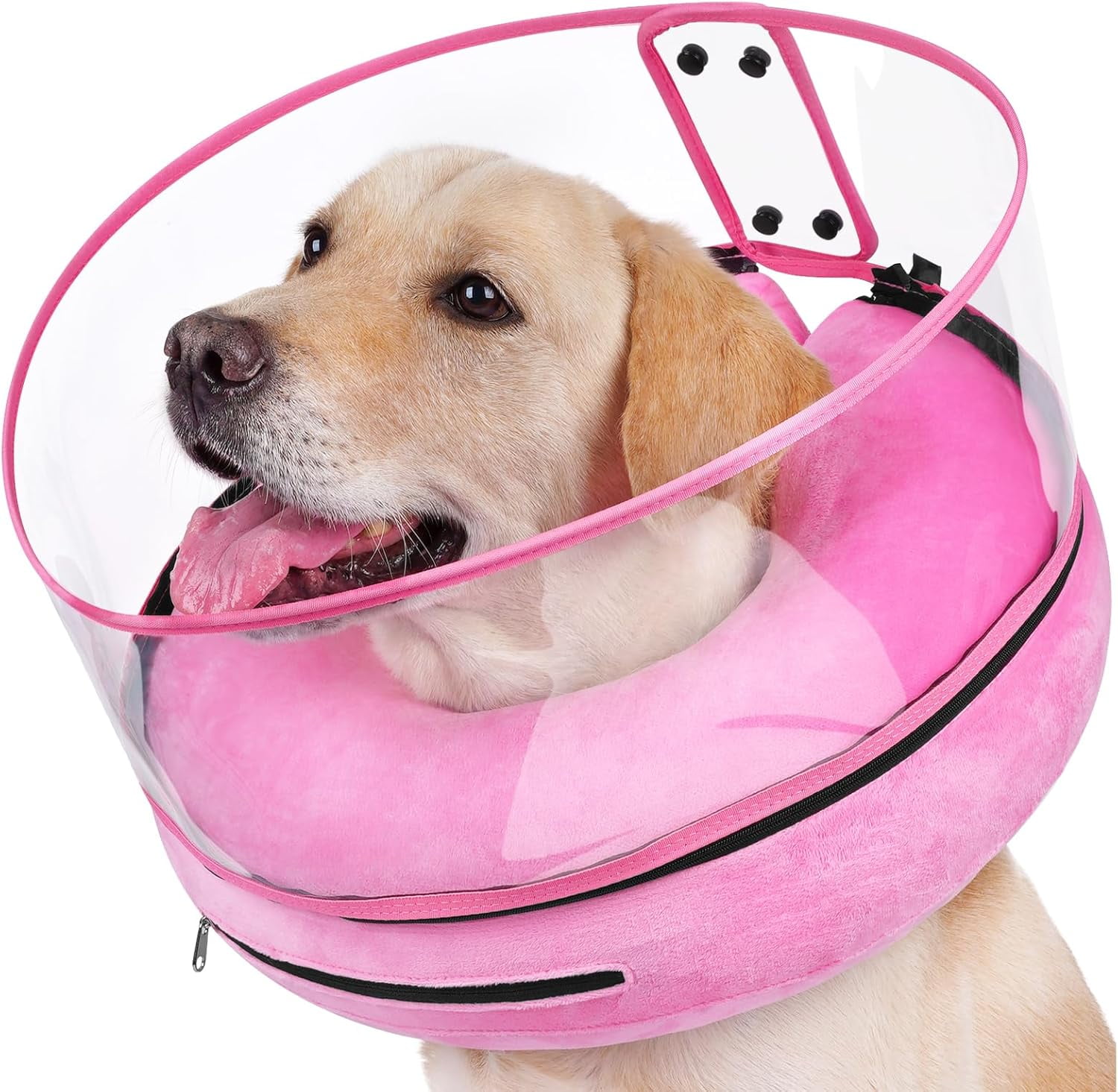 Shukong BLESS Inflatable Dog Cone, tective Dog Surgery Collar to Stop Lic Biting Wounds, Soft ...