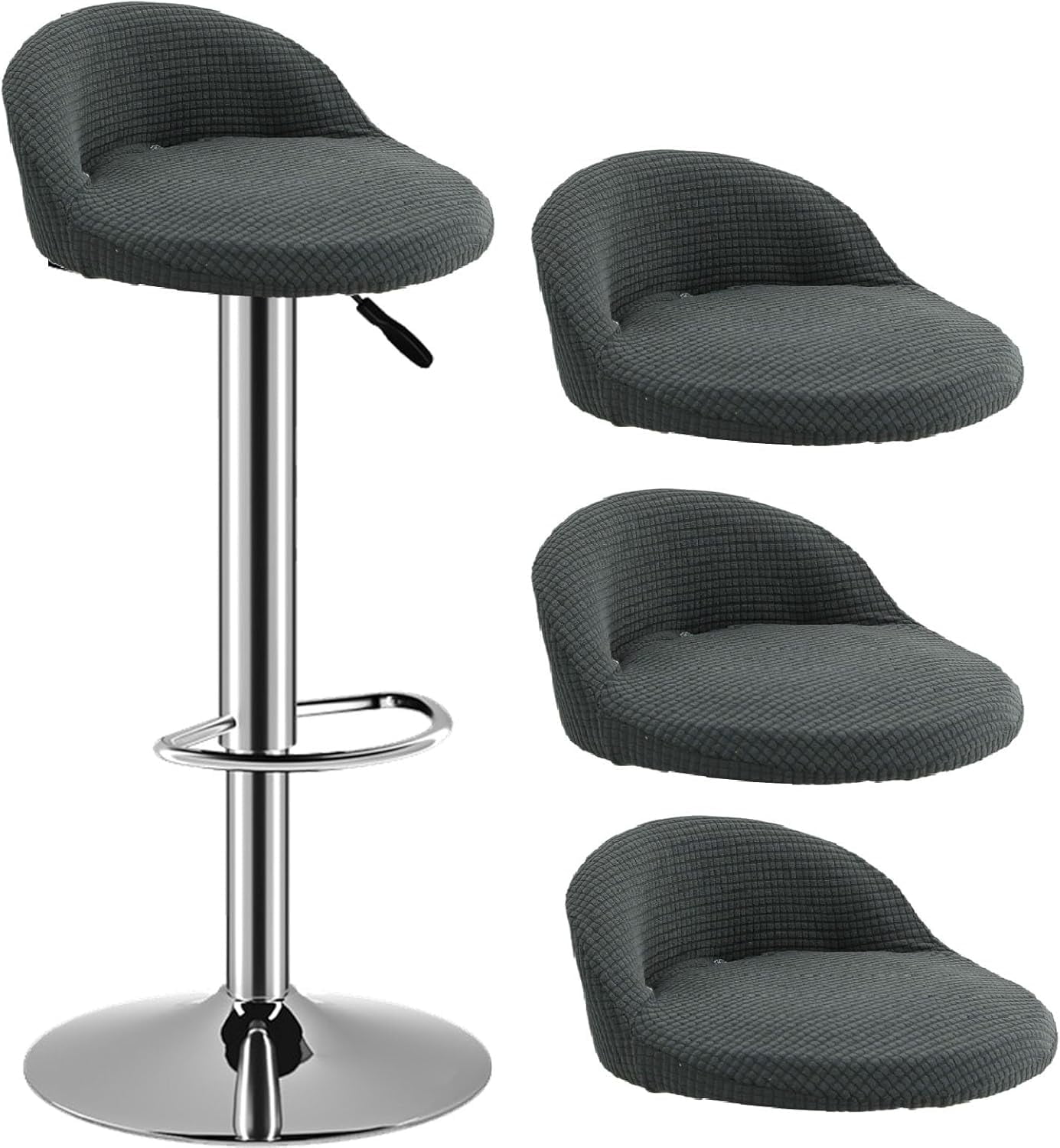 Shukong Bar Stools Cover,Short Back Chair Cover, Swivel Chair ...