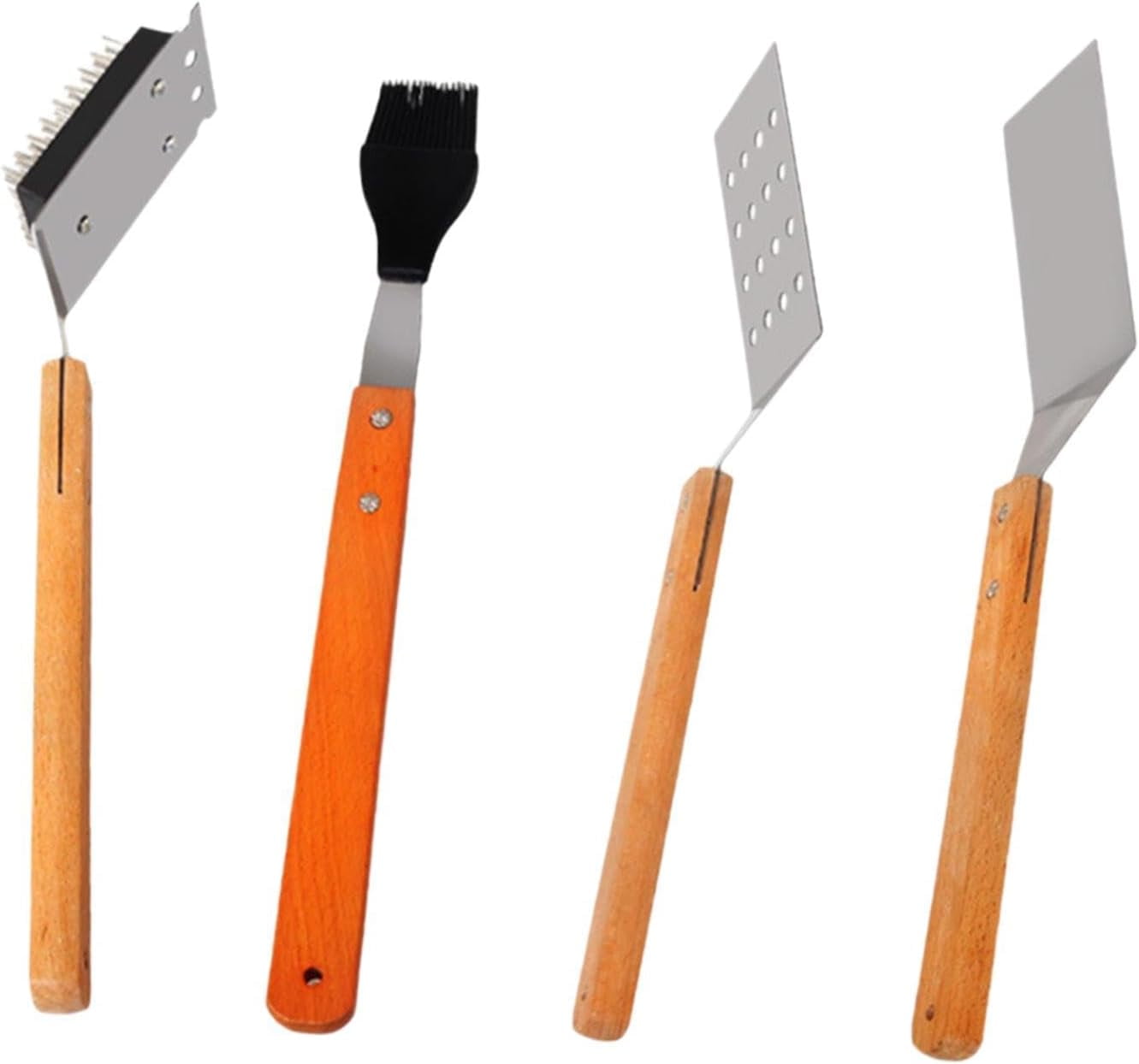 Shukong Barbecue Tool Set Stainless Steel Scrapers Easy to Use Silicone ...