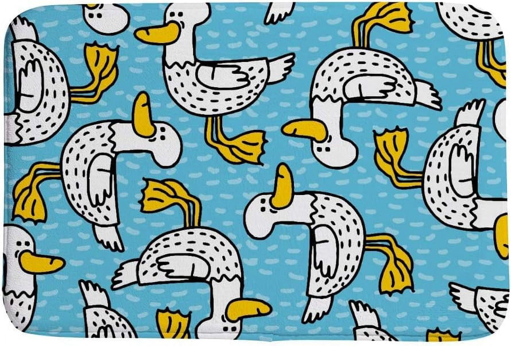 Shukong Bathroom Mat Door Rugs Floor Mat Bath Carpet Duck Cartoon Decor ...