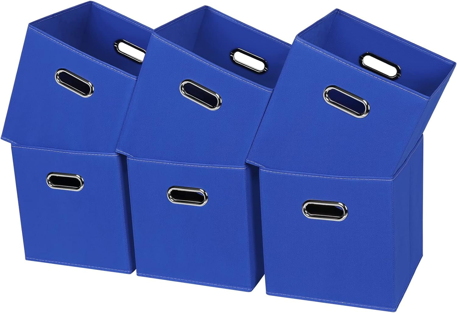 Shukong Black Fabric Cubby Storage Bins,13x13x13 Inches ,Cube Organizer ...