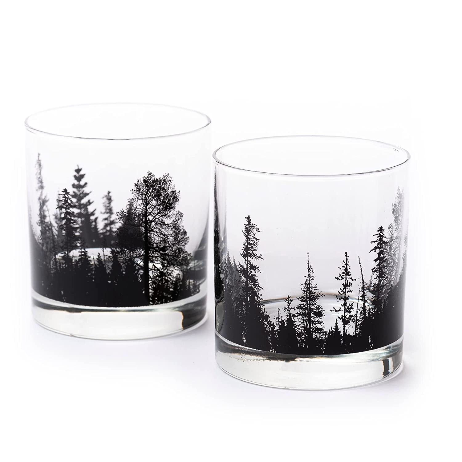 Shukong Black Lantern Whiskey Glass Set - Forest Landscape Old ...