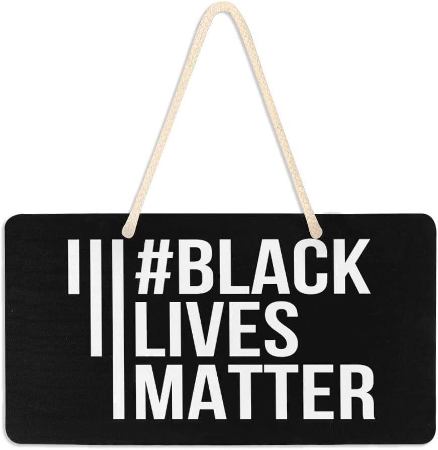 Shukong Black Lives Matter Door Sign PVC Front Door Plaque Hanger ...
