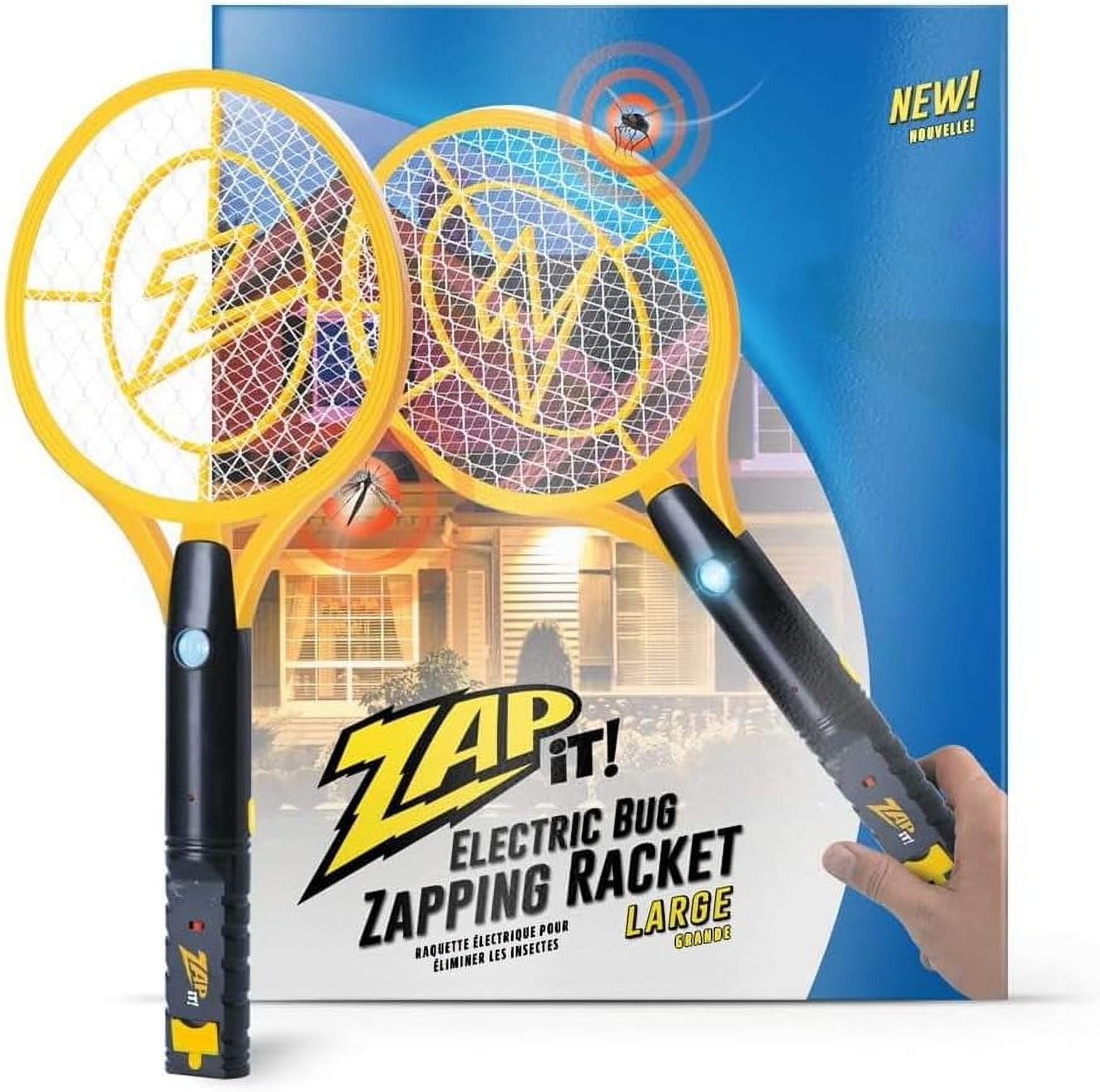 Shukong Bug Zapper - Rechargeable Mosquito, Bug Zapper Racket - 4,000 Volt - USB Charging, Super ...