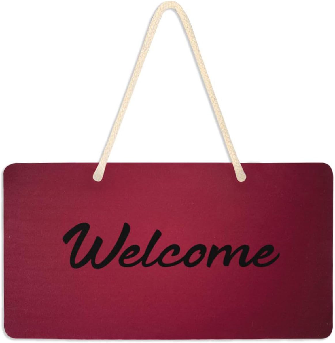 Shukong Burgundy Red Solid Color Welcome Sign Waterproof PVC Hanging ...