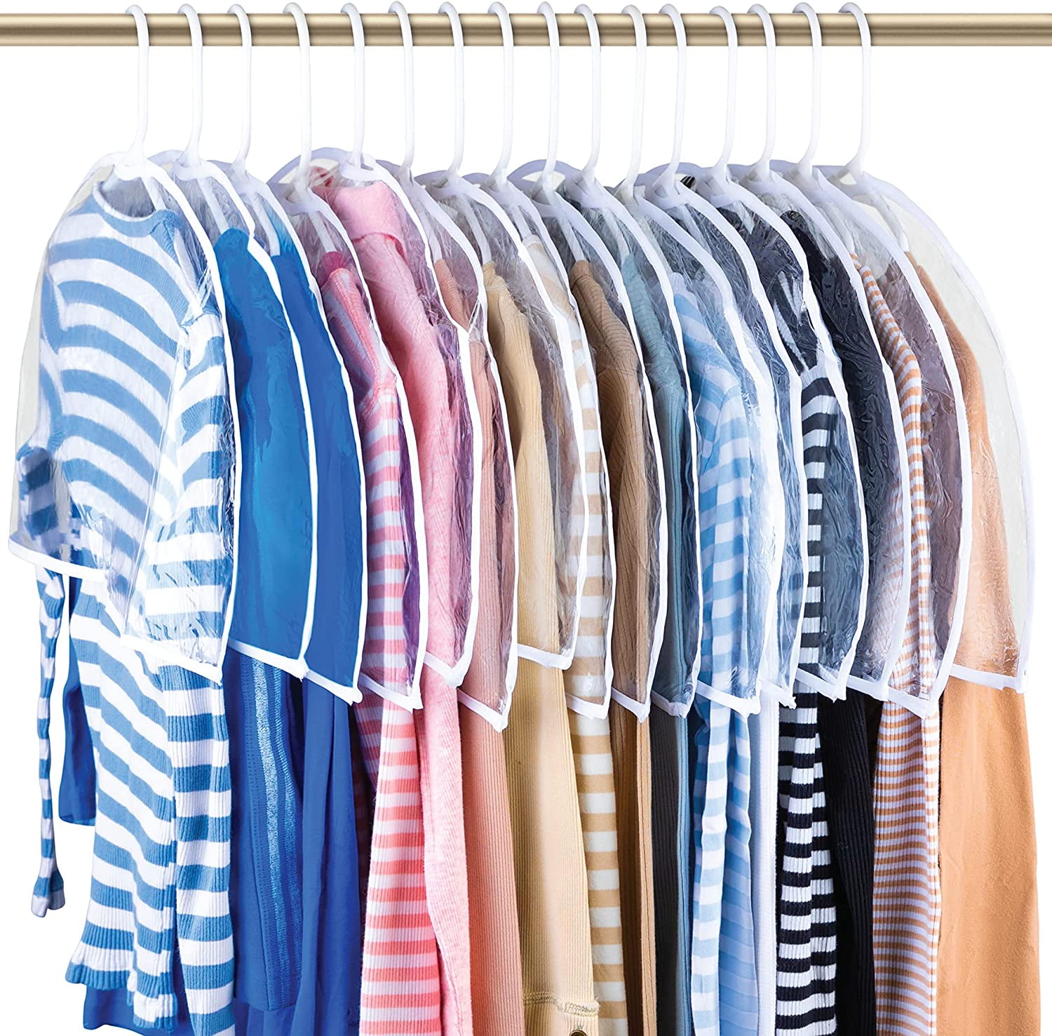 Shukong Clear Vinyl Shoulder Covers – Set of 16 – Garment tectors Keep ...