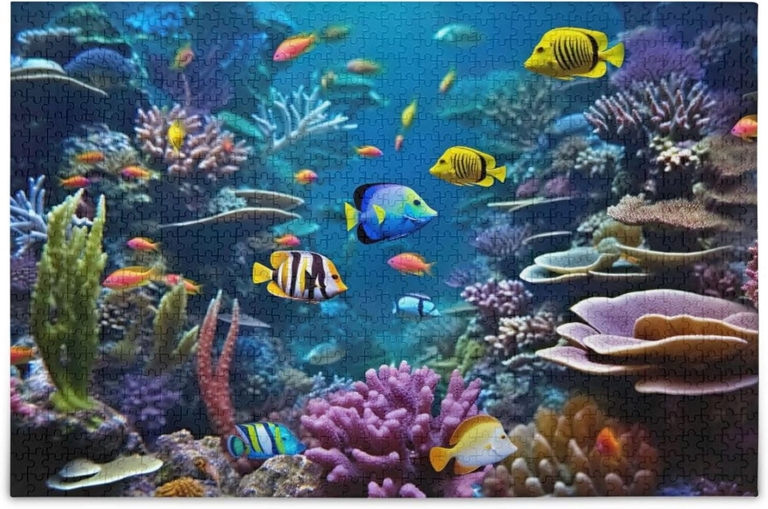 Shukong Colorful Fish Jigsaw Puzzles 500 Piece for Adults Large Puzzle ...