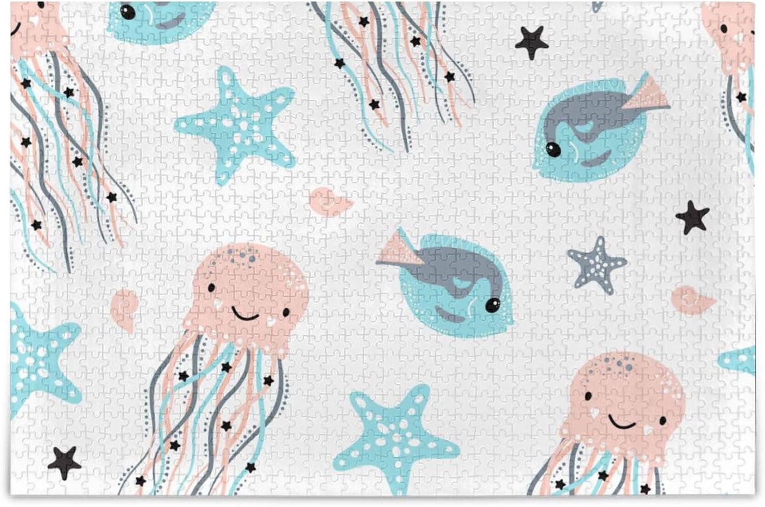 Shukong Cute Jellyfish Jigsaw Puzzles 1000 Piece for Adults Large ...