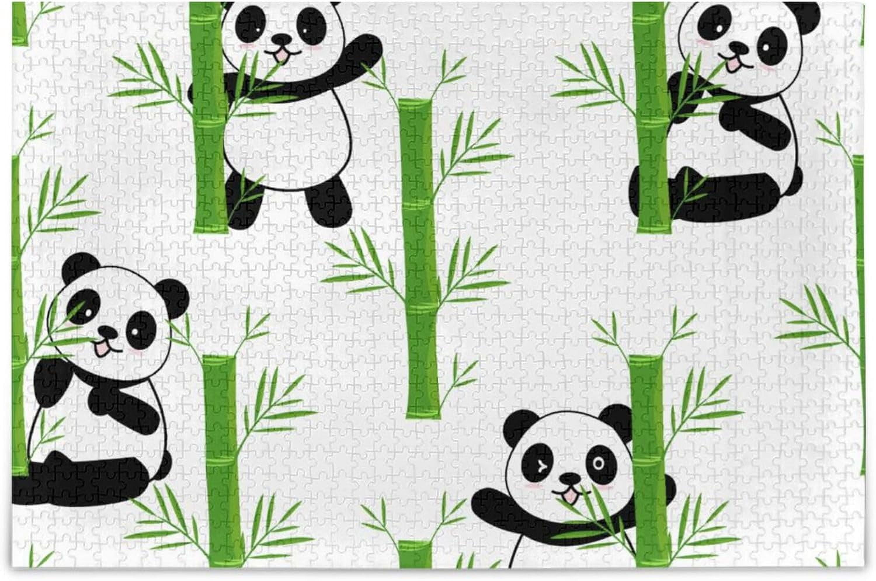 Shukong Cute Panda Jigsaw Puzzles 1000 Piece for Adults Large Puzzle ...