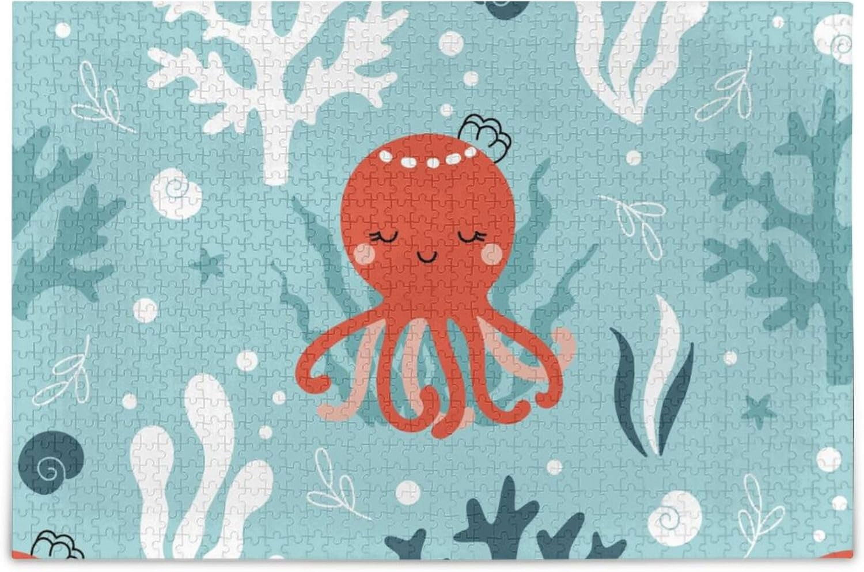 Shukong Cute Summer Print Jigsaw Puzzles 500 Piece for Adults Large ...