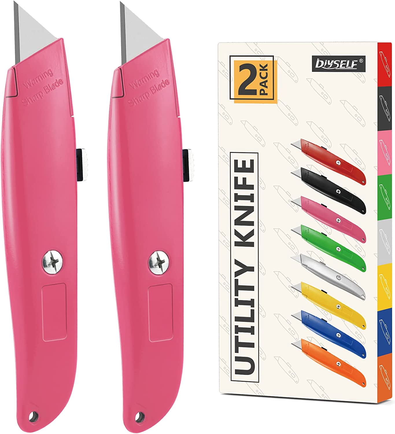 Shukong DIYS 30 Pack Box Cutter Heavy Duty Aluminium Shell Utility ...