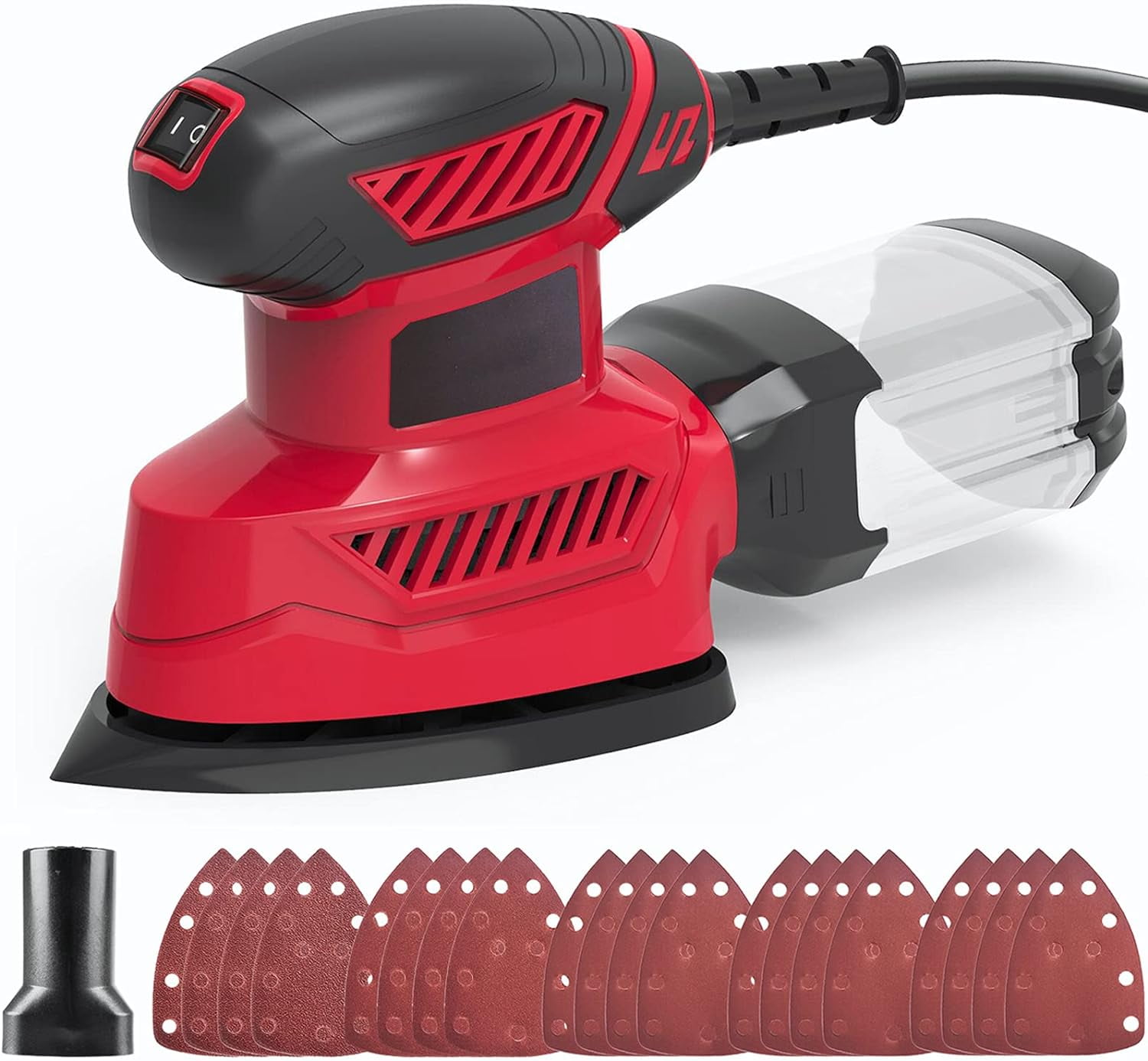Shukong Detail Sander, 130W Compact Electric Sander, 14000 RPM, with ...