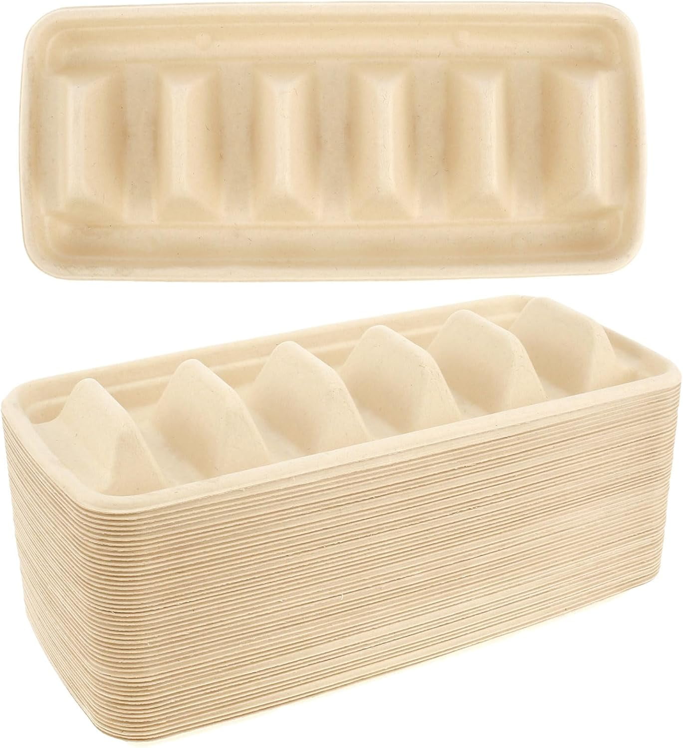 Shukong Disposable Taco Holders for Party, Premium Paper Taco Plates ...