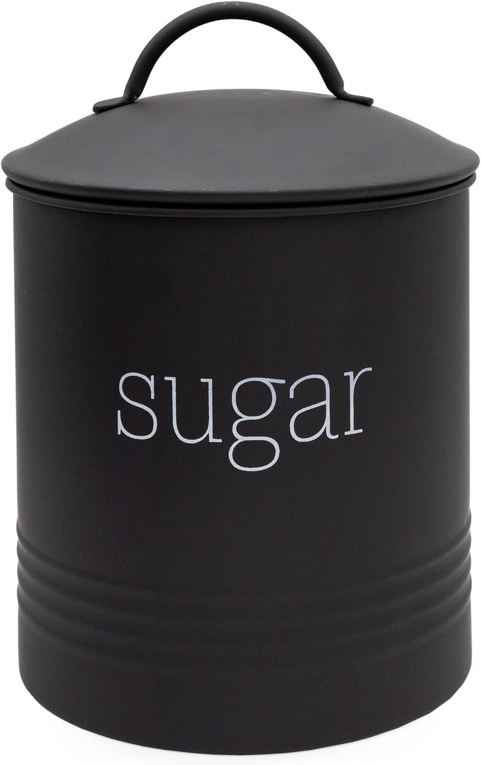 Shukong Enamelware Black Sugar Canister; Modern Farmhouse Staples ...