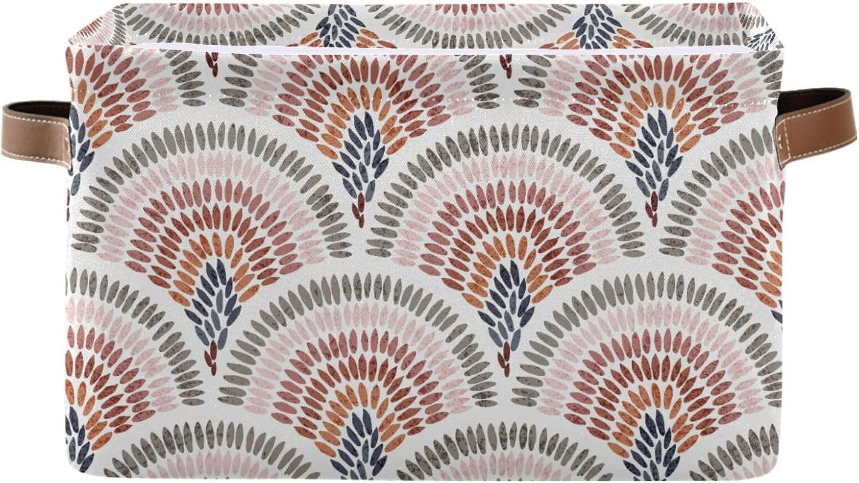 Shukong Foldable Storage Bin Wave Seigaiha Fabric Storage Baskets ...