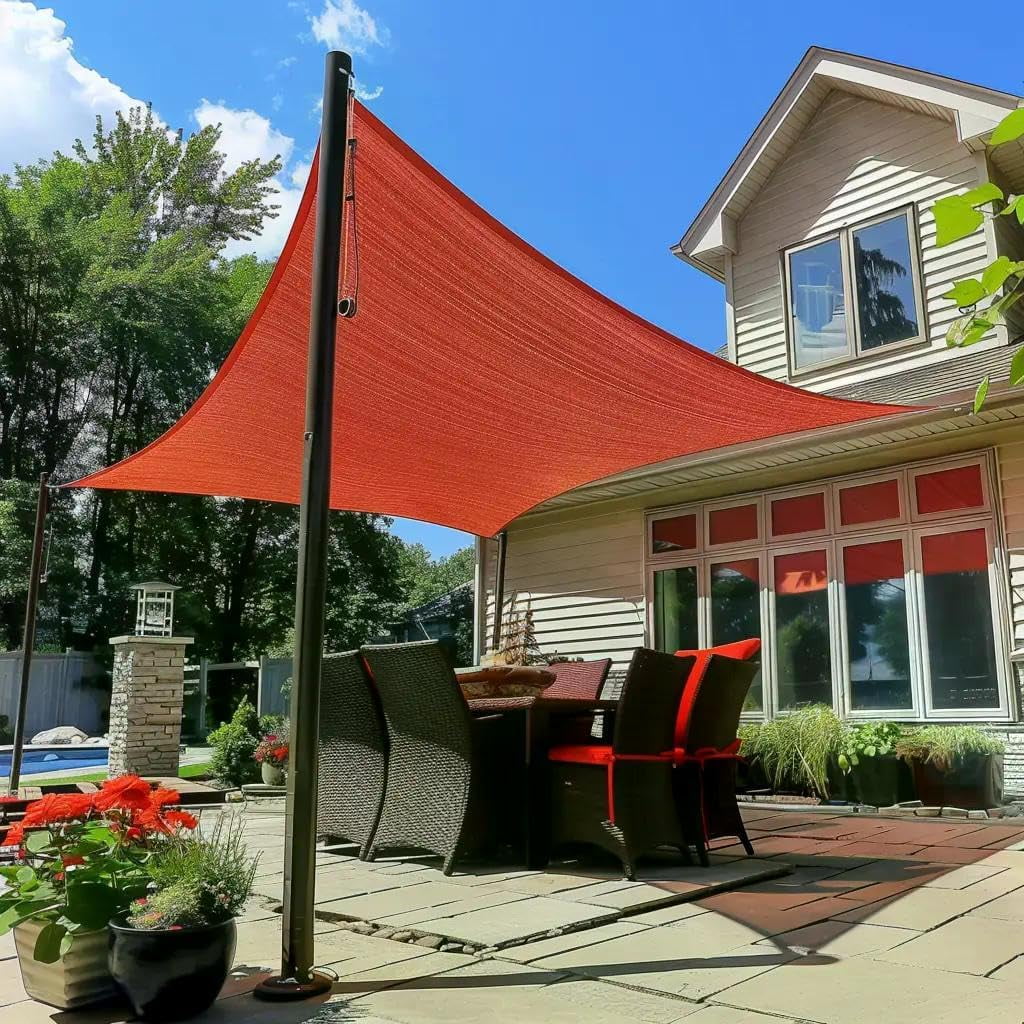 Shukong Garden EXPERT 12'x16' Sun Shade Sail Rectangle Canopy Shade ...