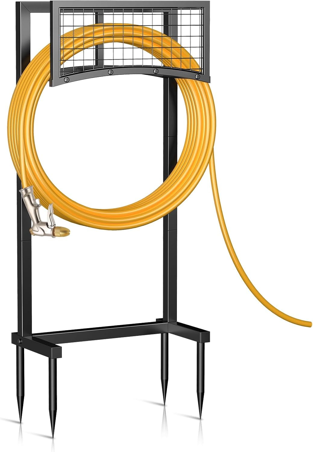 Shukong Garden Hose Holder Freestanding, Heavy Duty Water Hose Holder ...