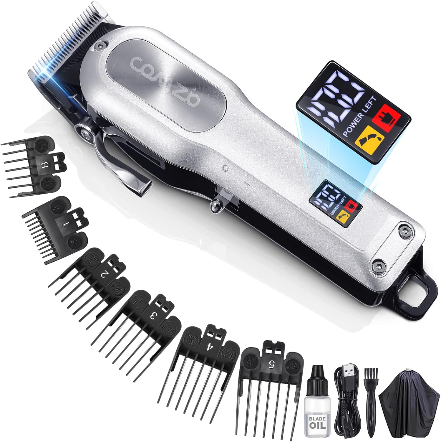 Shukong Hair Clippers for Men Professional,Cordless High-Performance ...