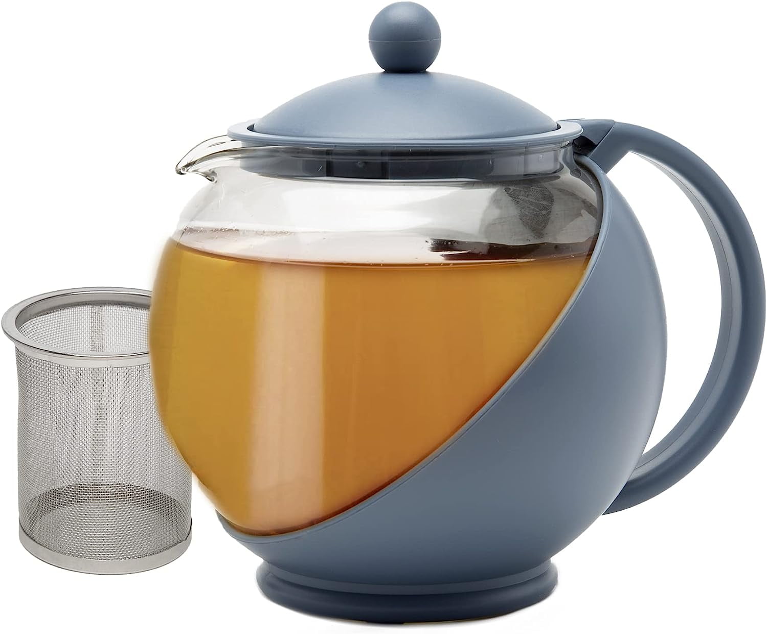 Shukong Half Moon Teapot with Removable Infuser, Glass Tea Maker with ...