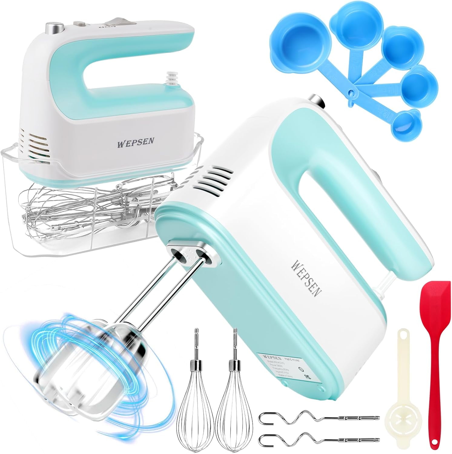 Shukong Hand Mixer Electric Handheld, 5-Speed Handheld Mixer, 380W ...