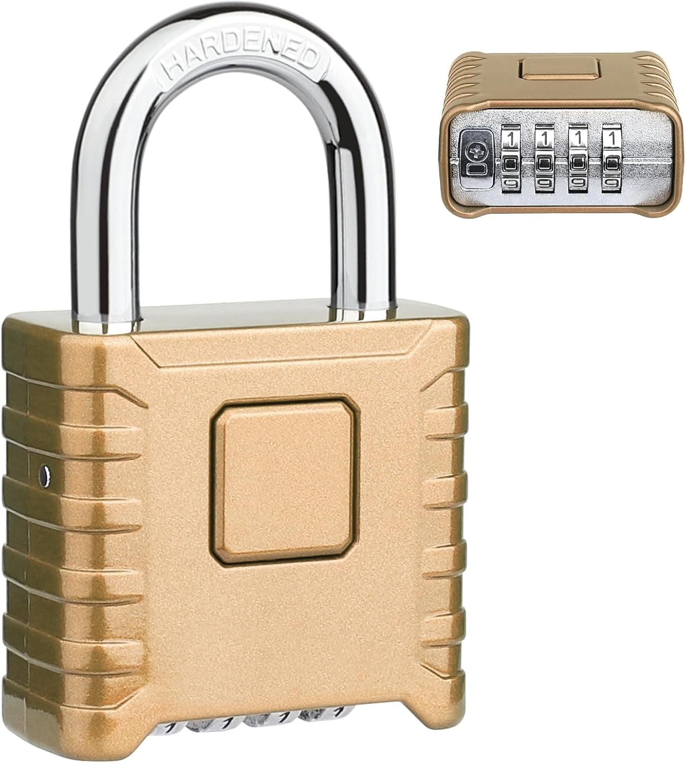 Shukong Heavy Duty Combination Padlock, Large Outdoor Padlock [One ...