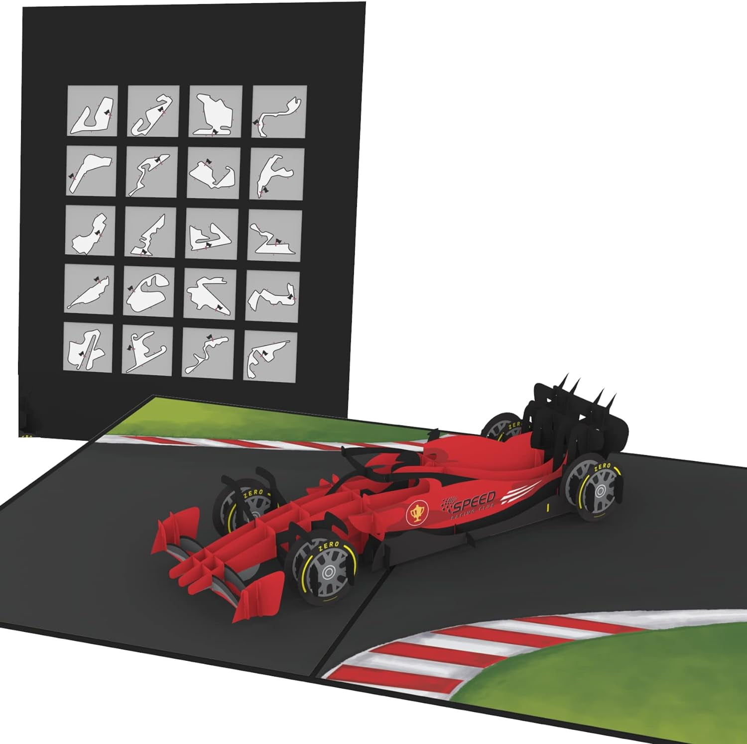 Shukong High-Speed Racing Car 3D Pop Up Card for All Ocns - Father‘s ...