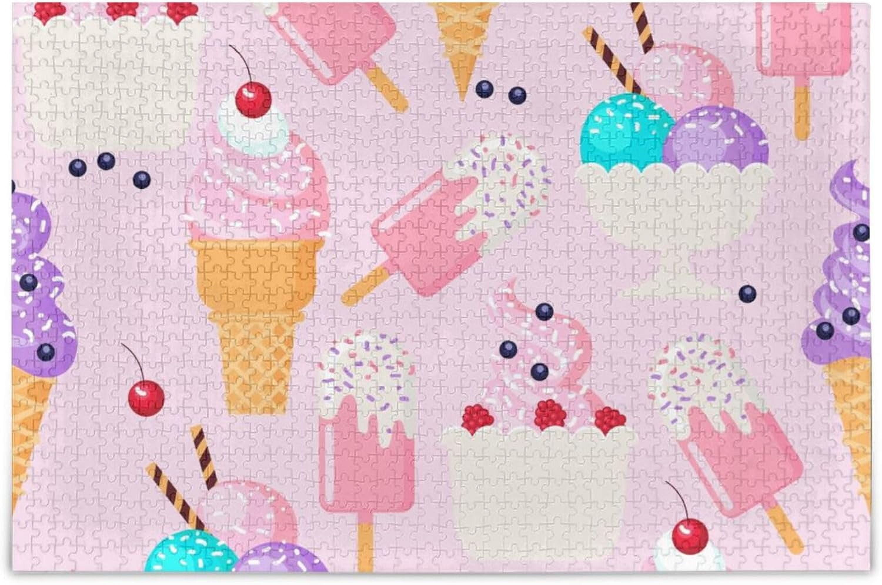 Shukong Ice Cream Jigsaw Puzzles 500 Piece for Adults Large Puzzle Game ...