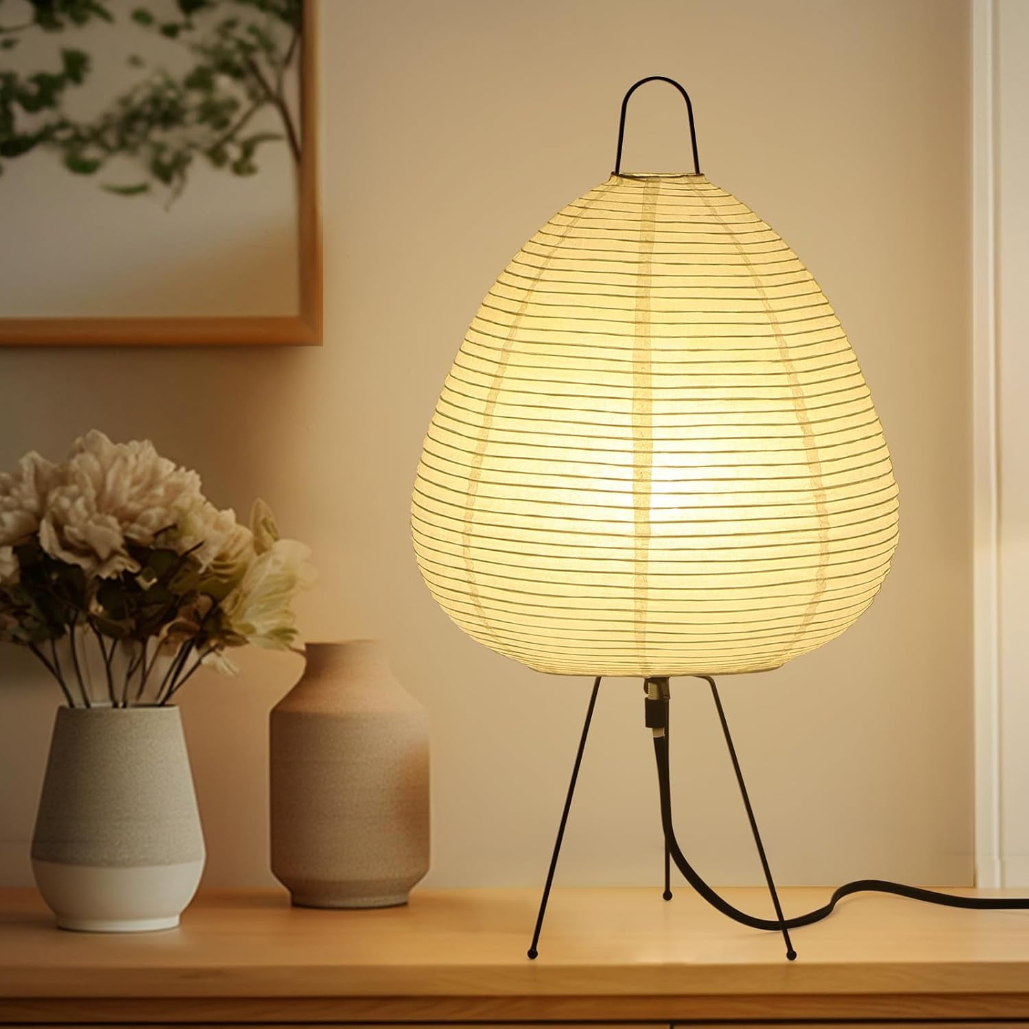 Shukong Japanese Paper Lamp Nogu Style Lamp, Rice Paper Akari Floor ...